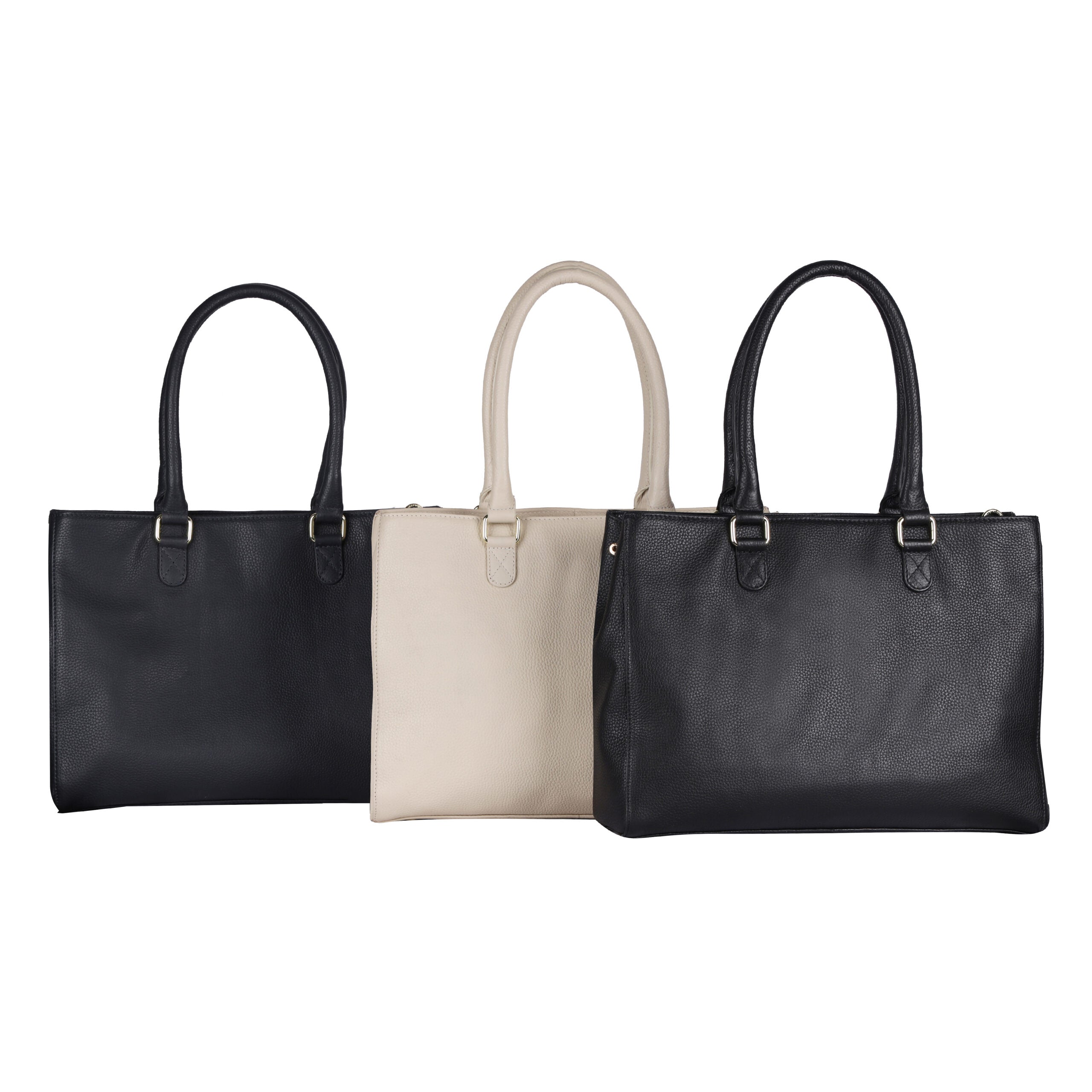 Rugged Hide | Bonnyrig Ladies Classic Pebbled Leather Tote Bag ...